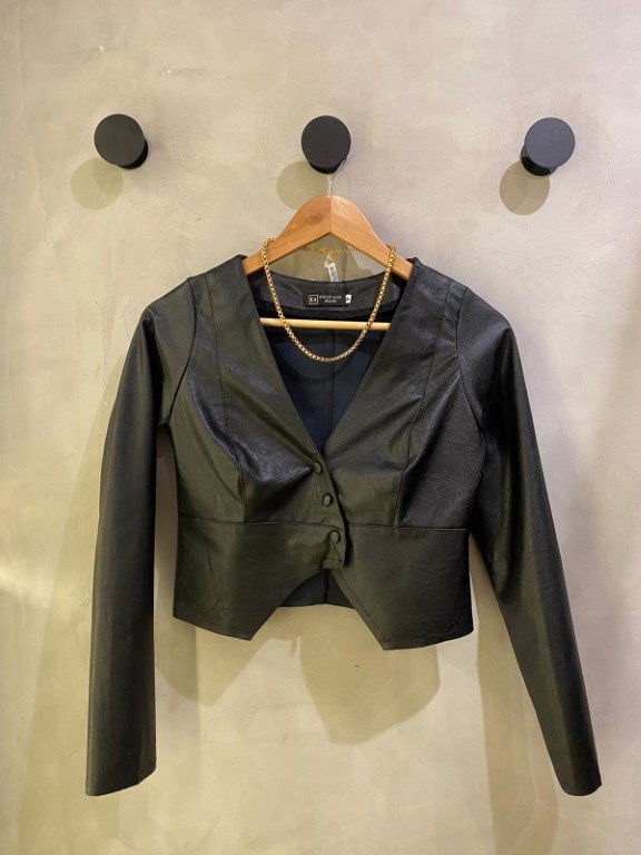 Cropped Courino Kate Preta | Sonho de Consumo