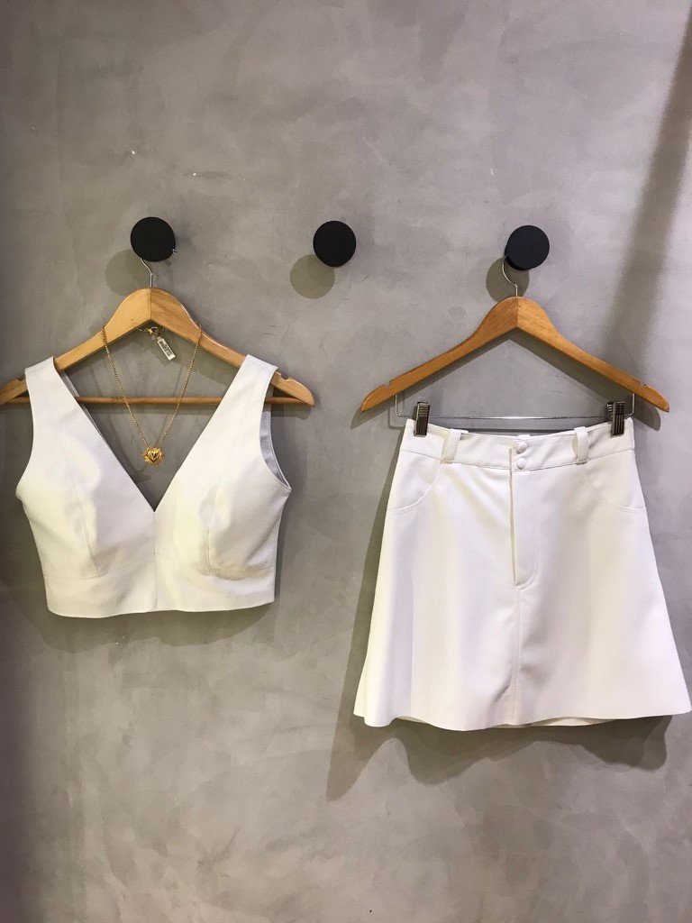 Cropped Courino Basic Branco em até 5x sem juros | Sonho de Consumo