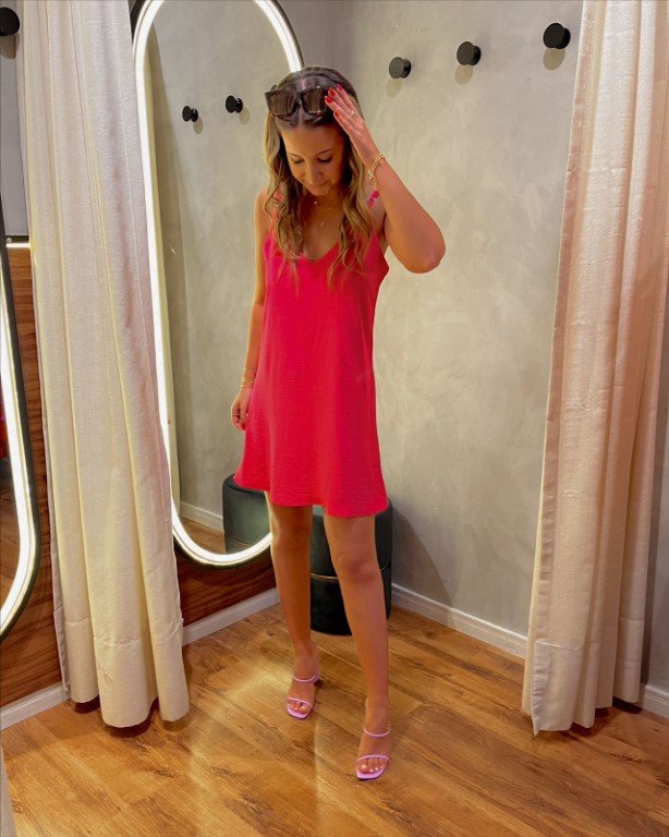 Vestido Curto Ísis Crepe Rosa Pink | Sonho de Consumo