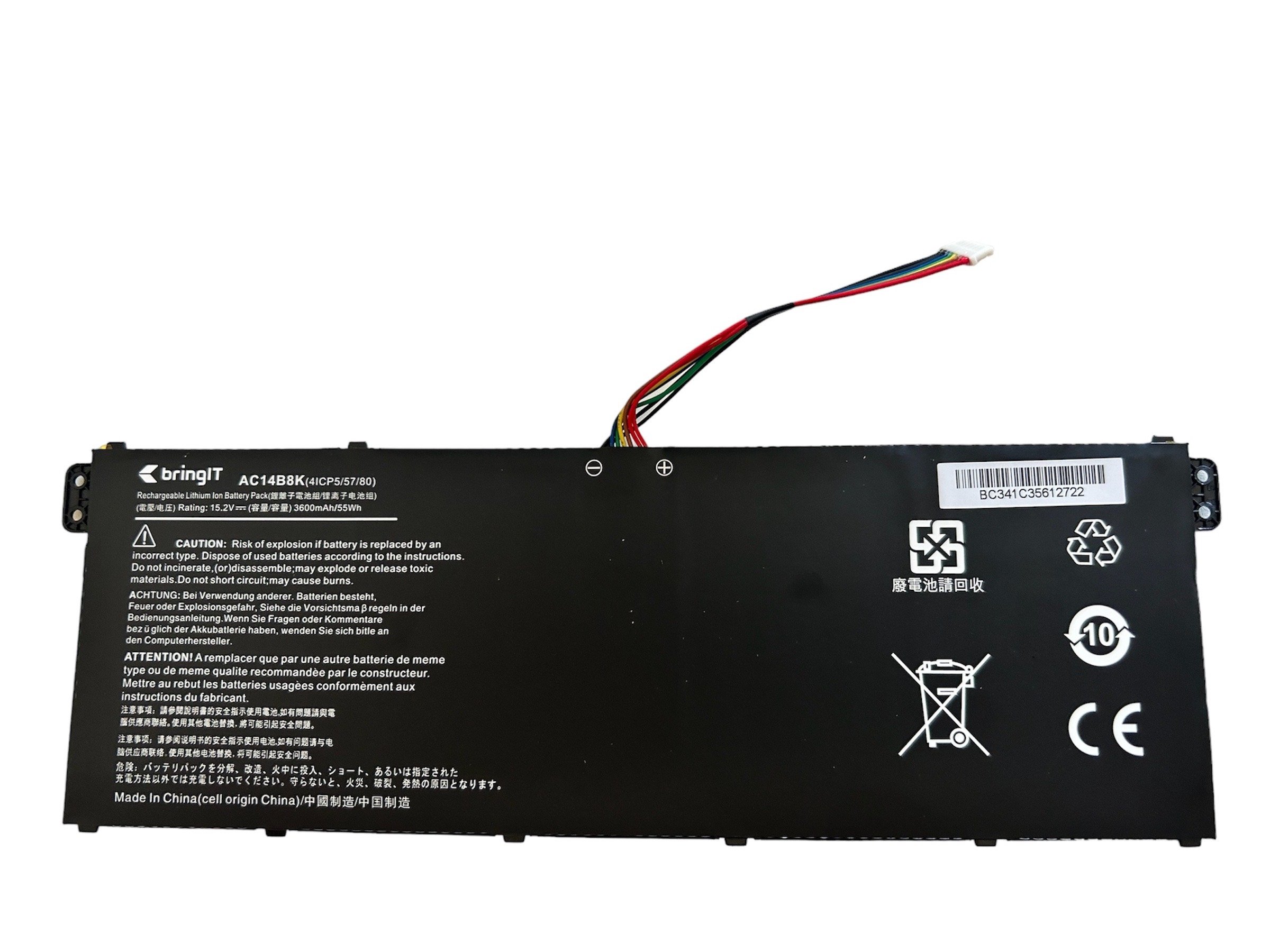 BATERIA ACER ASPIRE AC14B8K 4ICP5/57/80 | Bak Notebook Distribuidor de ...