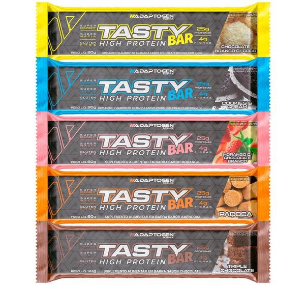 Barra de Proteina Tasty Bar - Adaptogen (1un / 90g) | Mercadão Suplementos