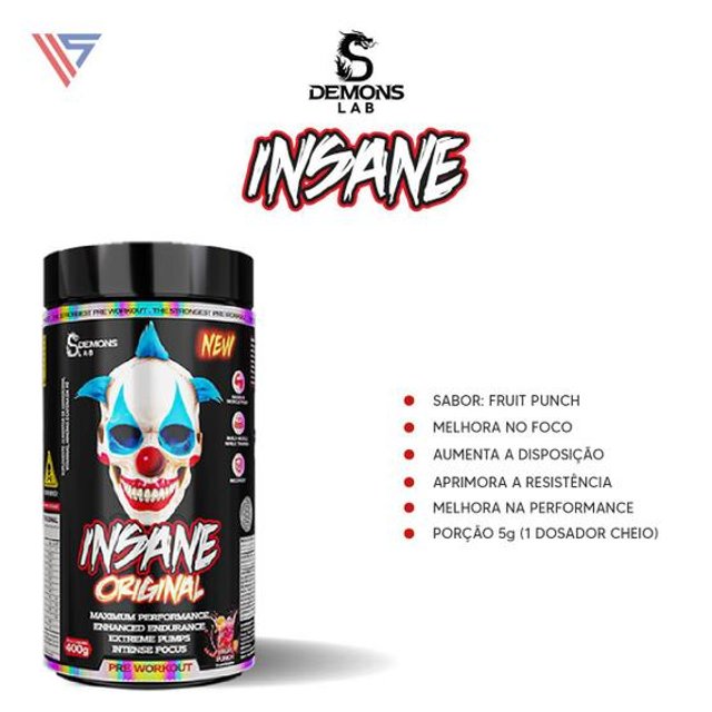 Insane Original - Demons Lab (400g) | Mercadão Suplementos