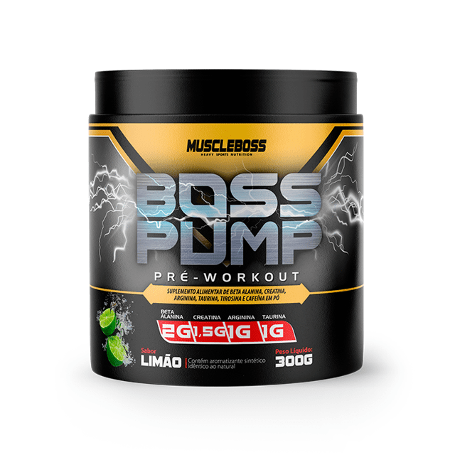 Boss Pump Pré Workout - Muscleboss (300g) | Mercadão Suplementos