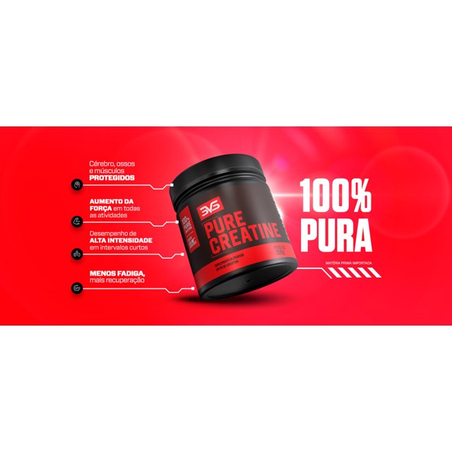Creatina Powder - 3VS (300g) | Mercadão Suplementos