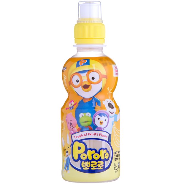Pororo Tropical Fruit Drink - Bebida Sabor Frutas Tropicais - Importado ...