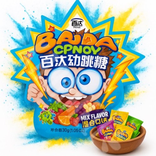 Bala Explosiva Baida Candy Mixed Flavor Popping Candy 30g - Importado ...