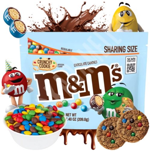M&M's Crunchy Cookie 209.8g - Importado EUA | Karamell Store