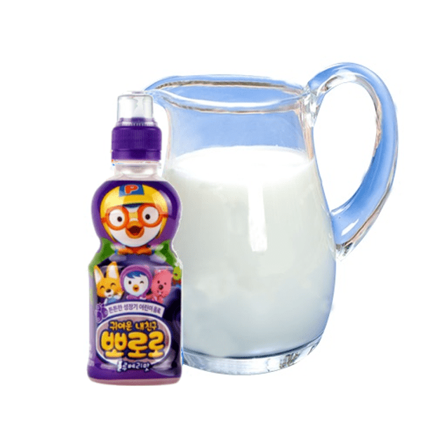 Pororo Blueberry Drink - Bebida Sabor Mirtilo - Importado da Coreia ...