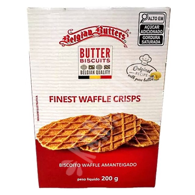 Biscoito Finest Waffle Crisps - Belgian Butters - Importado Bélgica ...