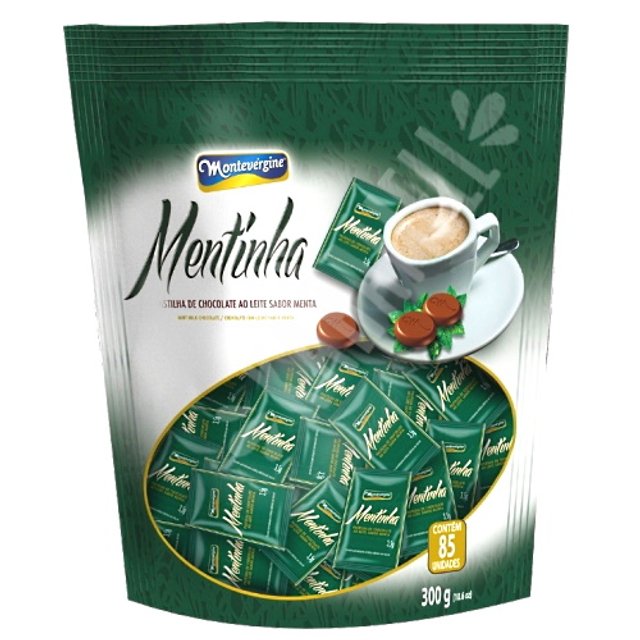 Pastilha de Chocolate ao Leite Mentinha - Montevérgine | Karamell Store