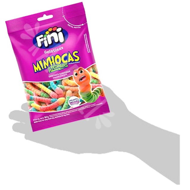 Balas Gelatinas Minhocas Azedinhas Sabores Sortidos - Fini | Karamell Store Balas Gelatinas Minhocas Azedinhas Sabores Sortidos - Fini | Karamell Store