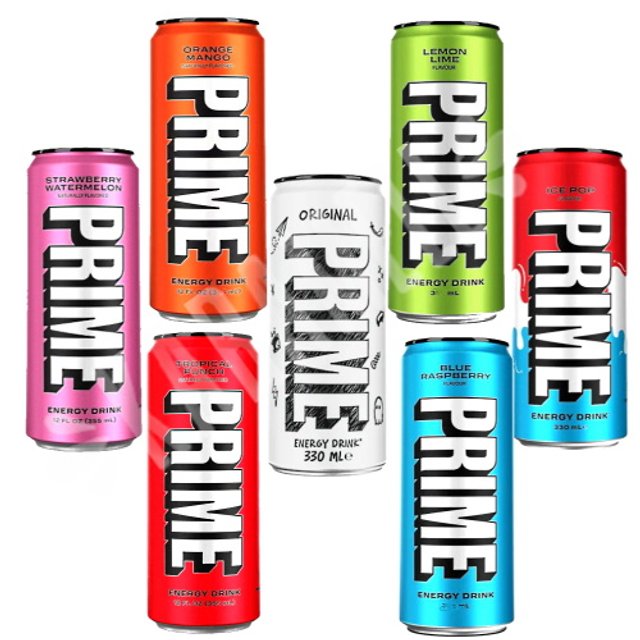 Kit Box Bebida Prime Energy Drink 7 Sabores - Importado Holanda ...