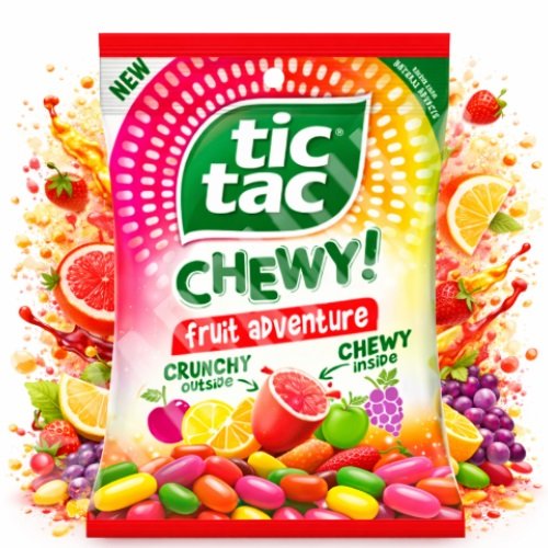 Balas Mastigáveis Tic Tac Chewy Fruit Adventure 80g - Importado México ...