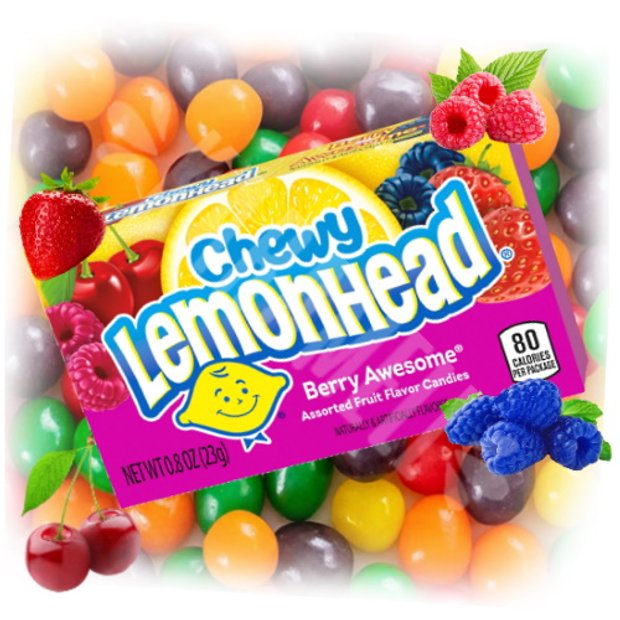 Chewy Lemonhead Berry Awesome - Bala Vários Sabores - México | Karamell ...