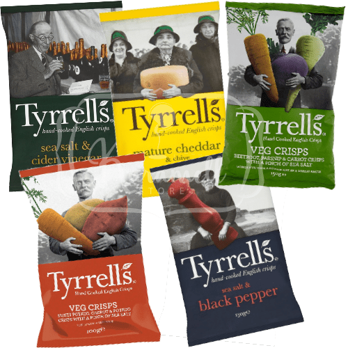 Tyrrell's - Kit 5 Unidades de Chips Batatas - Importado da Inglaterra ...