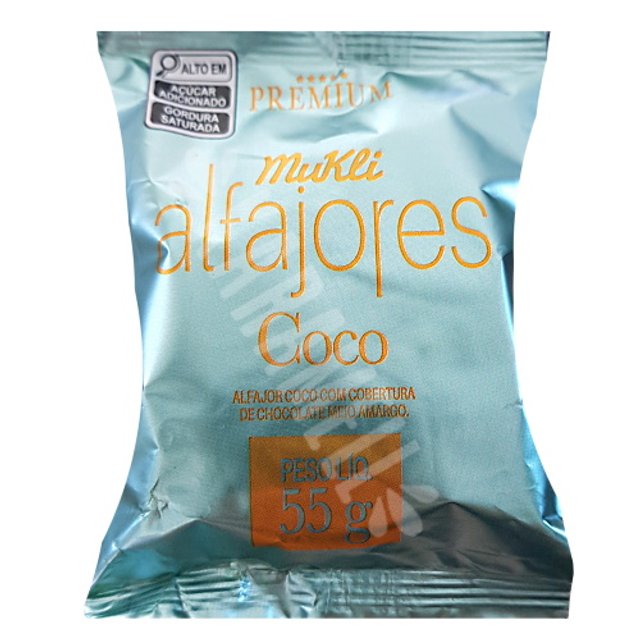Alfajor Coco Premium - Cobertura Chocolate - Mukli | Karamell Store