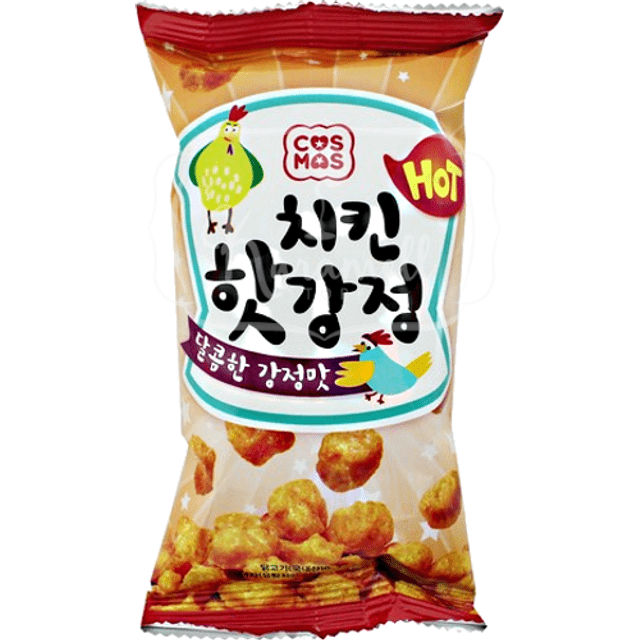 Salgadinho sabor Frango Cosmos Hot Chicken - Importado da Coréia ...