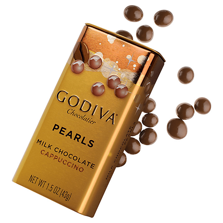 GODIVA Milk Chocolate Cappuccino Pearls Imp. Bélgica | Karamell Store