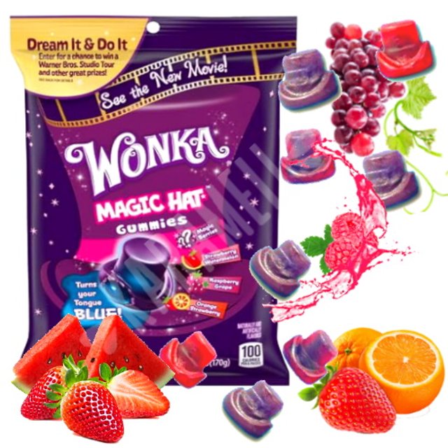 Balas Wonka Magic Hat Gummies - Mondelez - Importado Turquia | Karamell ...