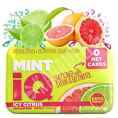 Balas Mint IQ Icy Citrus - Importado Canadá | Karamell Store