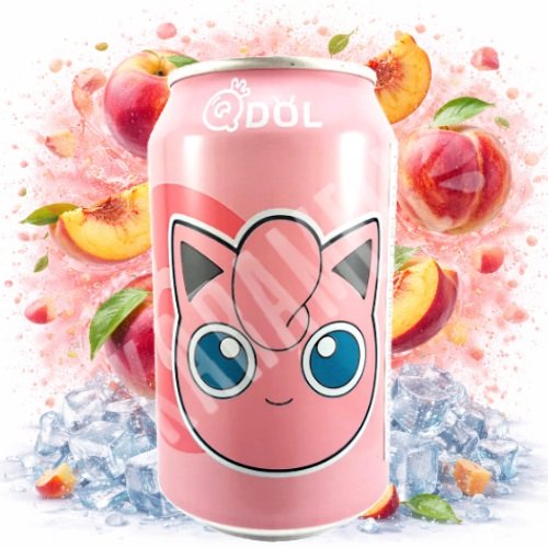 Refrigerante QDol Pokemon Jigglypuff Sabor Pêssego - Importado ...