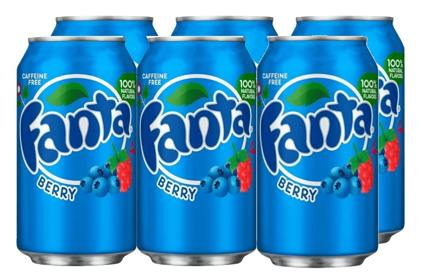 Refrigerantes Importados EUA - ATACADO - Kit 6 Latas - Fanta Blueberry ...
