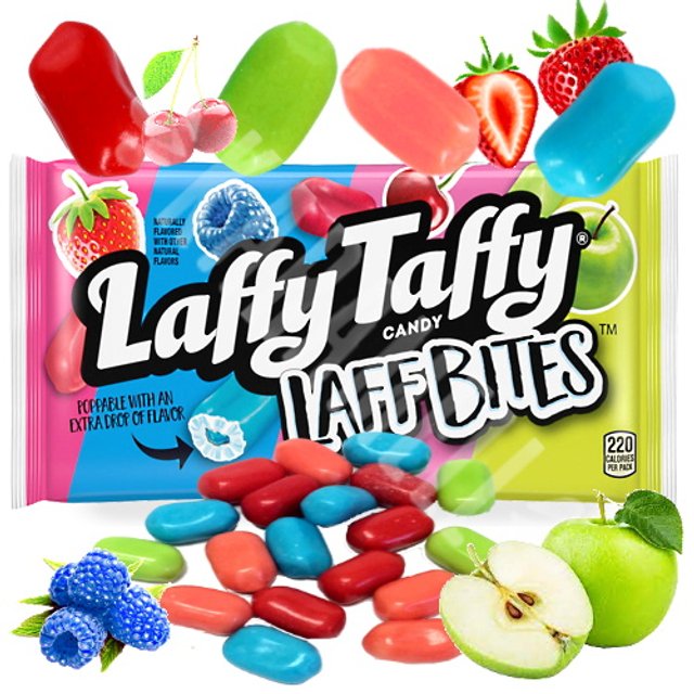 Balas Laff Bites Laffy Taffy - Ferrara Candy - Importado EUA | Karamell ...