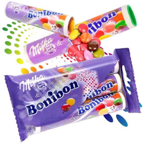 Bonibon & Milka - Confetti de Chocolate ao leite - Polônia | Karamell Store