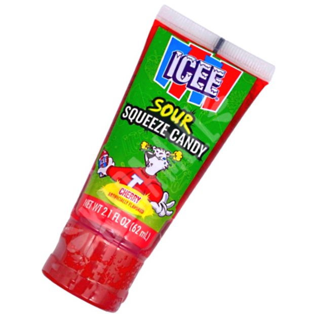 Bala Líquida Icee Sour Squeeze Candy Cherry - Importado | Karamell Store