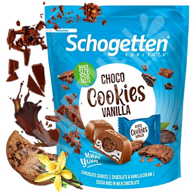 Bombom Chocolate Recheio Vanilla Cookies - Schogetten - Alemanha ...