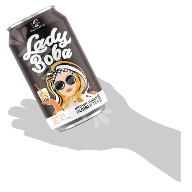 Bebida Brown Sugar Bubble Tea Lady Boba - Importado | Karamell Store