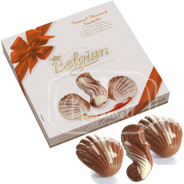 Belgian Seashells - Conchas de Chocolate Com Caramelo Importado Bélgica ...