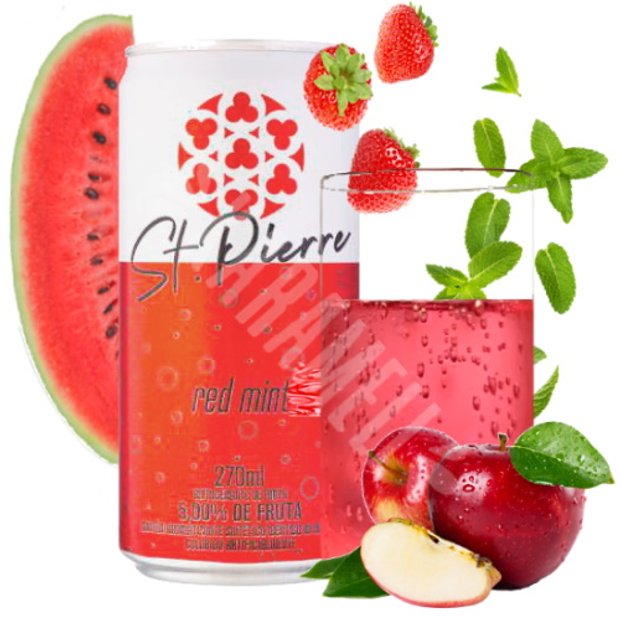 Refrigerante Premium Red Mint - St Pierre | Karamell Store