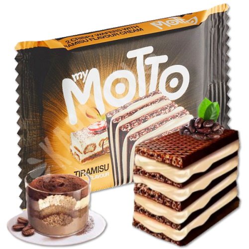 Wafer Tiramisu My Motto - Recheio no sabor Tiramissu - Bulgária ...