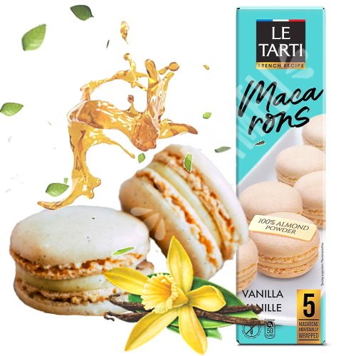 Macarons Vanilla - Biscoito Le Tarti - Importado Rússia | Karamell Store