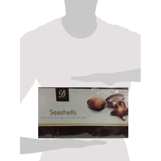 Donckels - Bombons Seashells Chocolate Belga Avelãs | Karamell Store