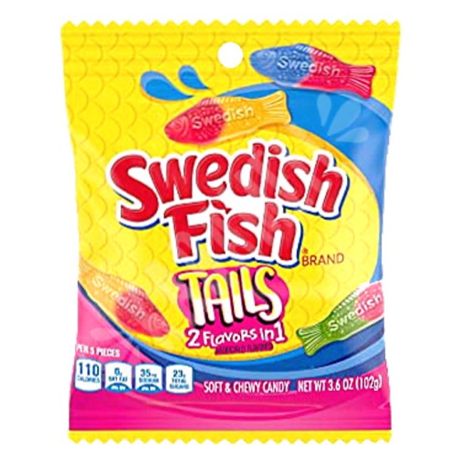 Swedish Fish Tails Balas Two flavors in One - Mondelez - Canadá ...