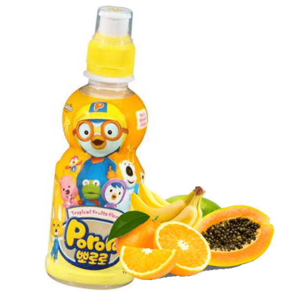 Pororo Tropical Fruit Drink - Bebida Sabor Frutas Tropicais - Importado ...