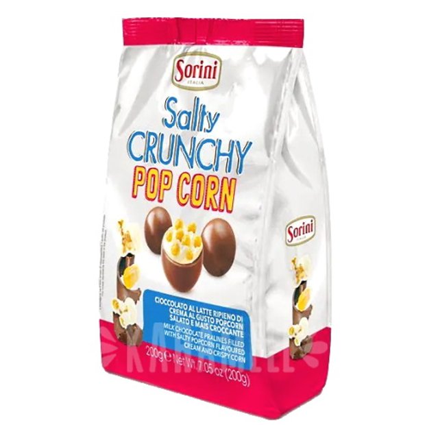 Bombons Chocolate Salty Crunchy Pop Corn - Sorini - Itália | Karamell Store