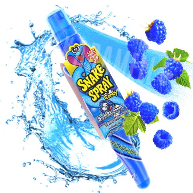 Snake Spray Candy Blue Raspberry - Bala Spray - Importado | Karamell Store