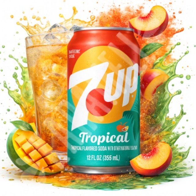 Refrigerante 7 Up Tropical 355ml - Importado EUA | Karamell Store