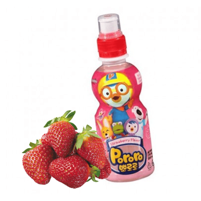 Pororo Strawberry Drink - Bebida Sabor Morango - Importado da Coreia ...