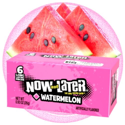 Now and Later Watermelon - Ferrara Candy - Importado México | Karamell ...