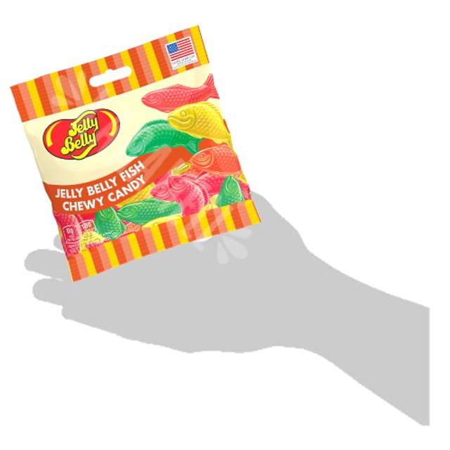 Fish Chewy Candy Jelly Belly - Gomas sortidas - Importado EUA ...