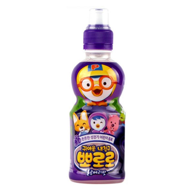 Pororo Blueberry Drink - Bebida Sabor Mirtilo - Importado da Coreia ...