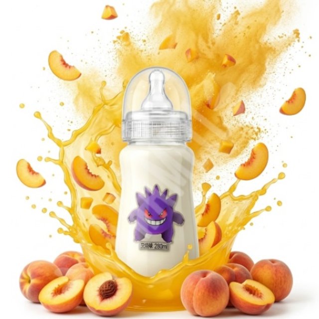 Mamadeira Iogurte Sabor PESSEGO 280ml | Pokémon GENGAR - Importado ...
