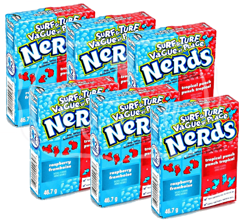 Balas Nerds Da Wonka Raspberry & Tropical Punch ATACADO 6X Importado ...