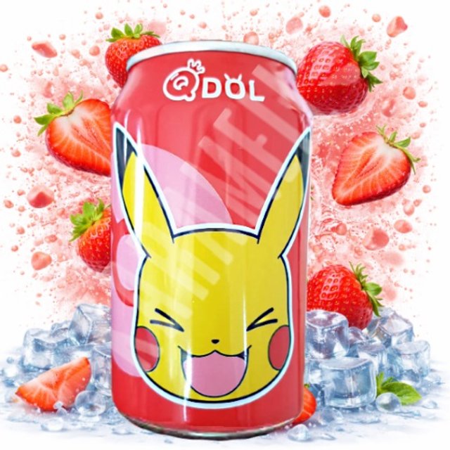 Refrigerante QDol Pokemon Pikachu Sabor Morango - Importado | Karamell ...