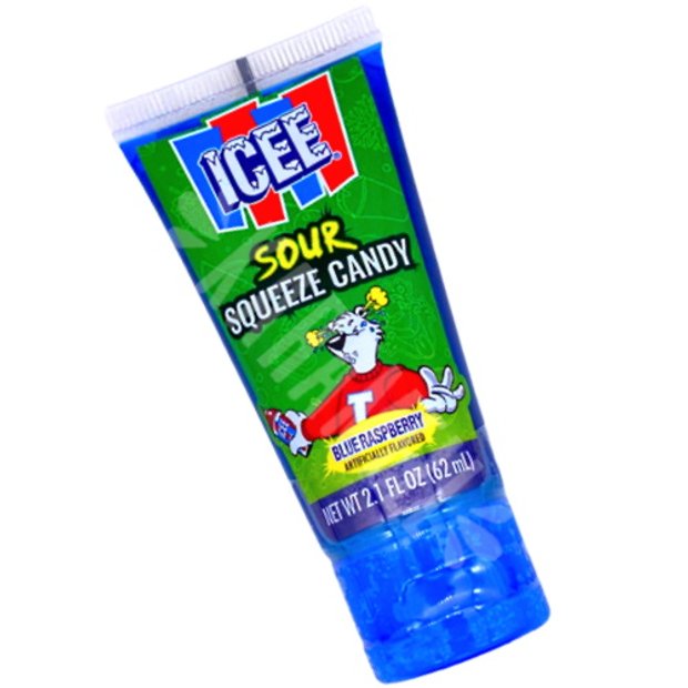 Bala Líquida Icee Sour Squeeze Candy Blue Raspberry - Importado ...