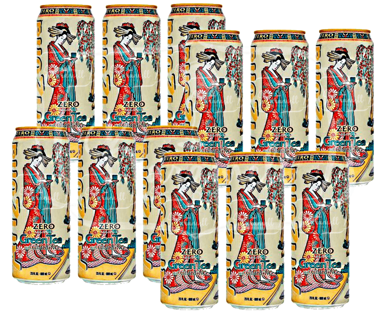 Arizona Zero Green Tea with Ginseng - ATACADO 12X - Importado USA ...